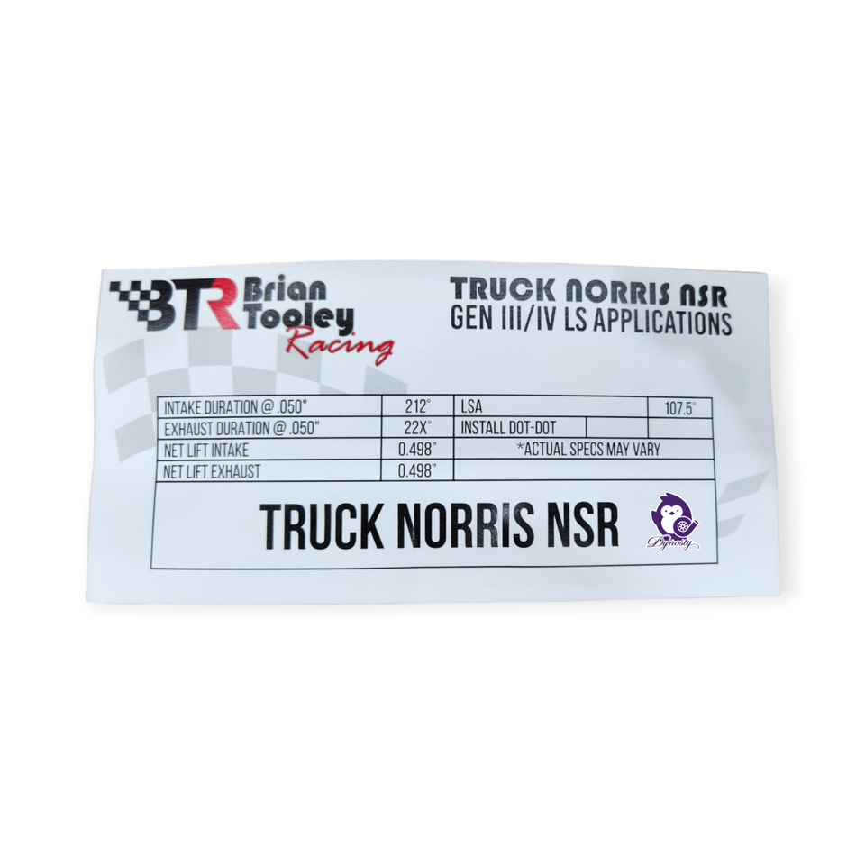 BTR Brian Tooley Truck Norris NSR Truck Cam LS 4.8 5.3 6.0L No Springs ...