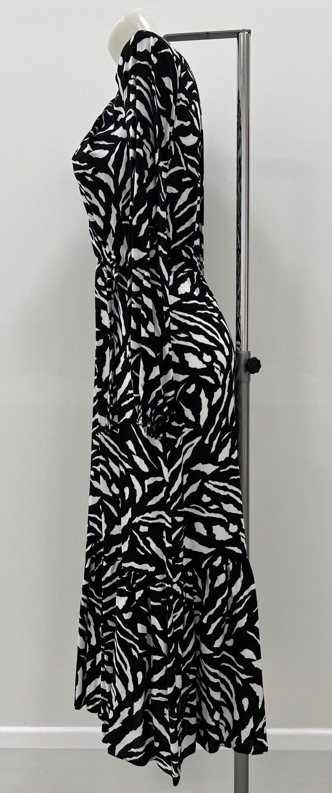 Ladies New Ex TU Animal Print Midi Dress Size 8 10 12 14 16 18 20 22 ...