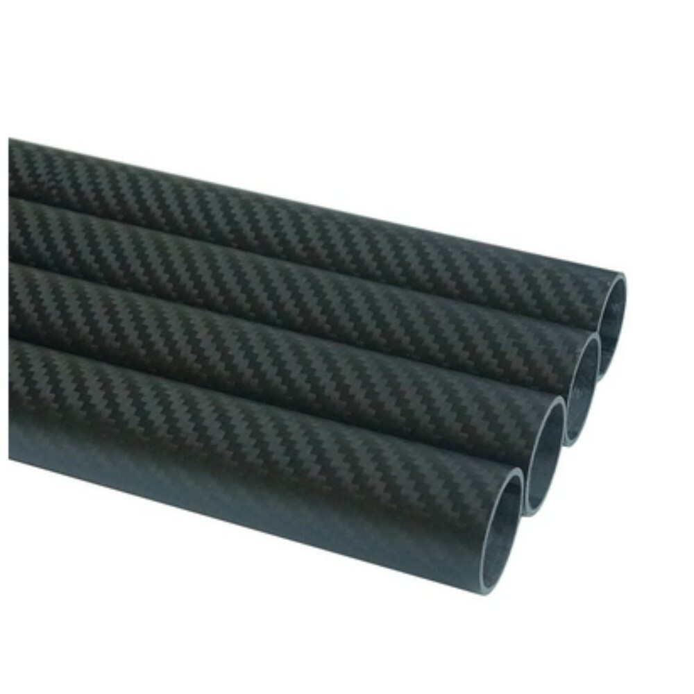 Round Tube 3k Carbon Fiber 38mm X 35mm 36mm X 500mm Glossy Roll Wrapped ...