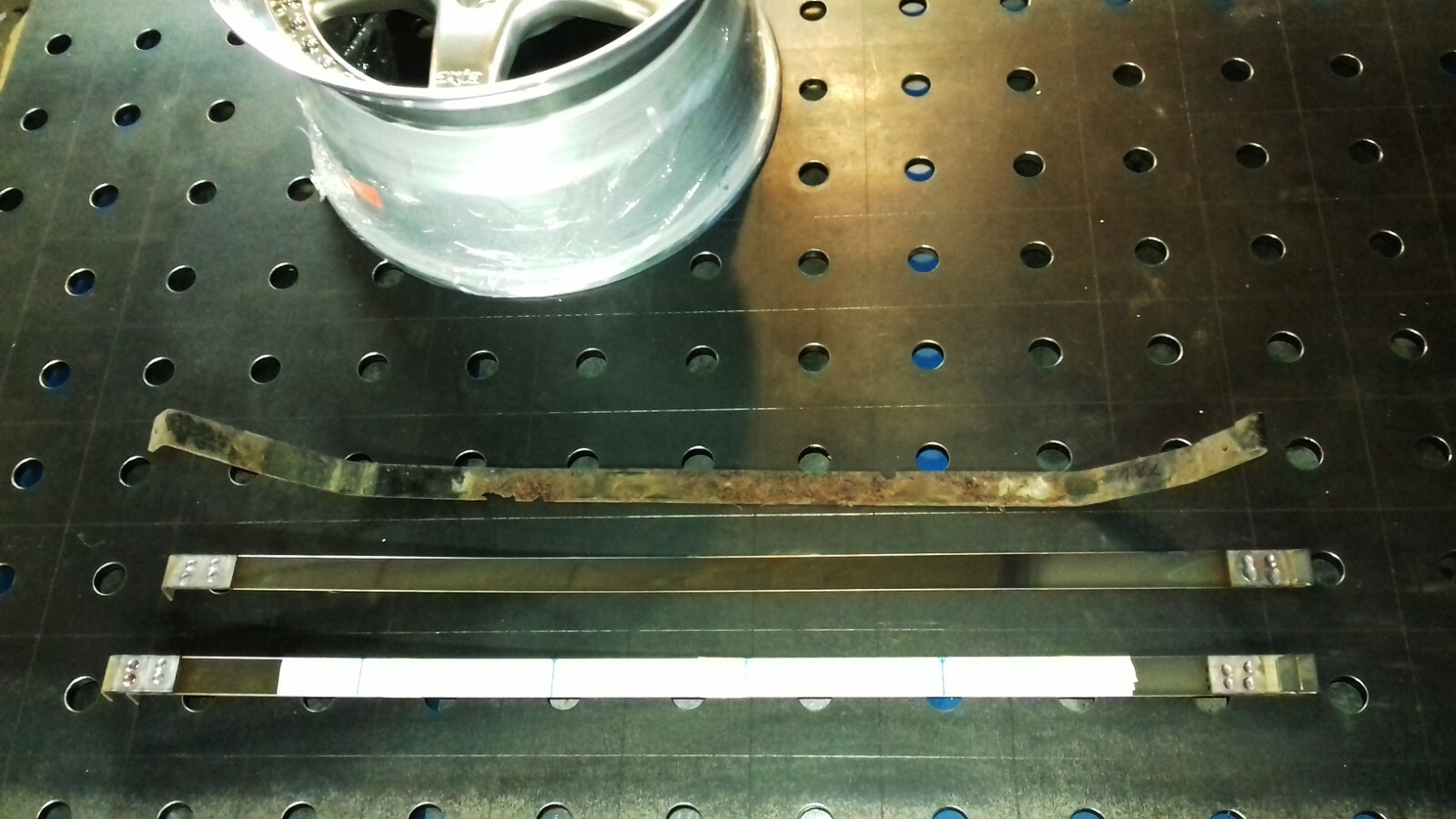 BMW e32 e34 e34 M5 fuel tank mount holding straps clamps stainless ...