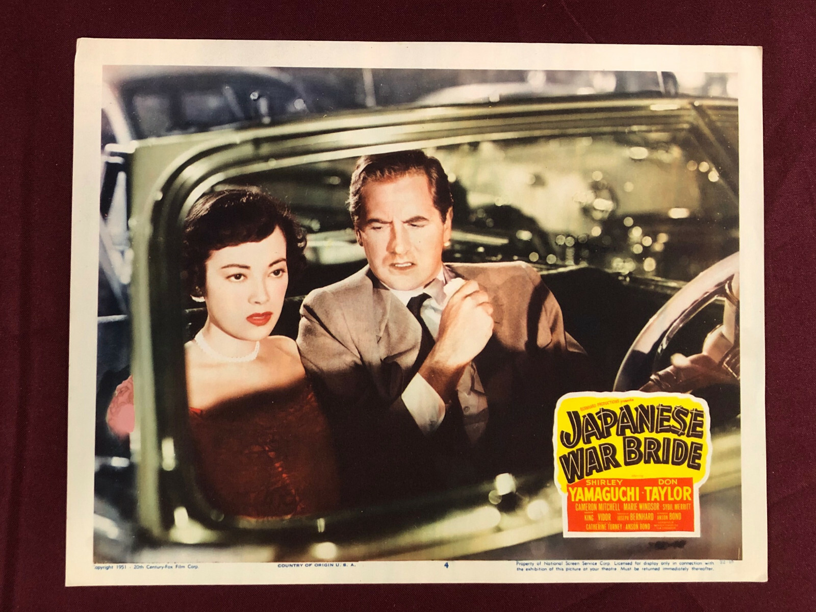 SET OF 8 JAPANESE WAR BRIDE LOBBY CARD MOVIE POSTER 1952 ROMANCE | eBay