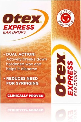 Otex Express Ear Drops Clinically Proven Ear Wax Removal Drops 10ml ...