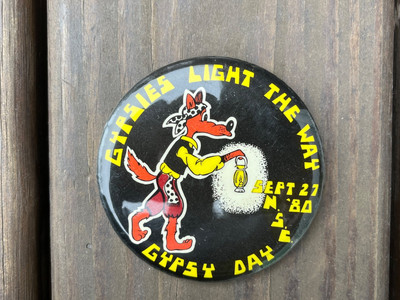 Vintage 1980 3.5" Northern State College Gypsy Days Pinback Button ...