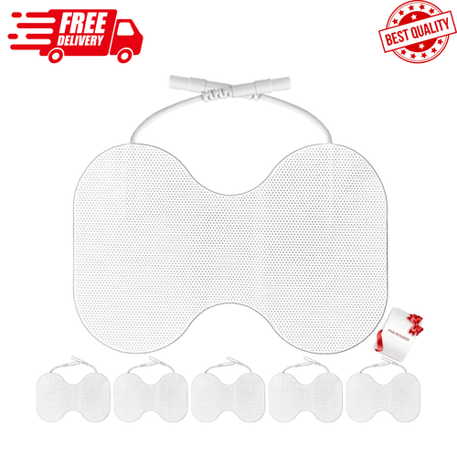 TENS Unit Replacement Pads - Pack of 6 Extra Large Butterfly Shaped ...