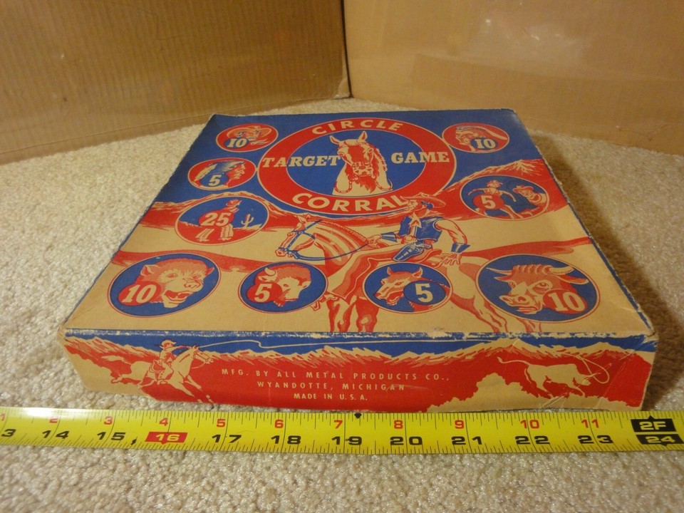 Vintage Wyandotte Toys, Circle Corral Target Game, tin toy shooting ...