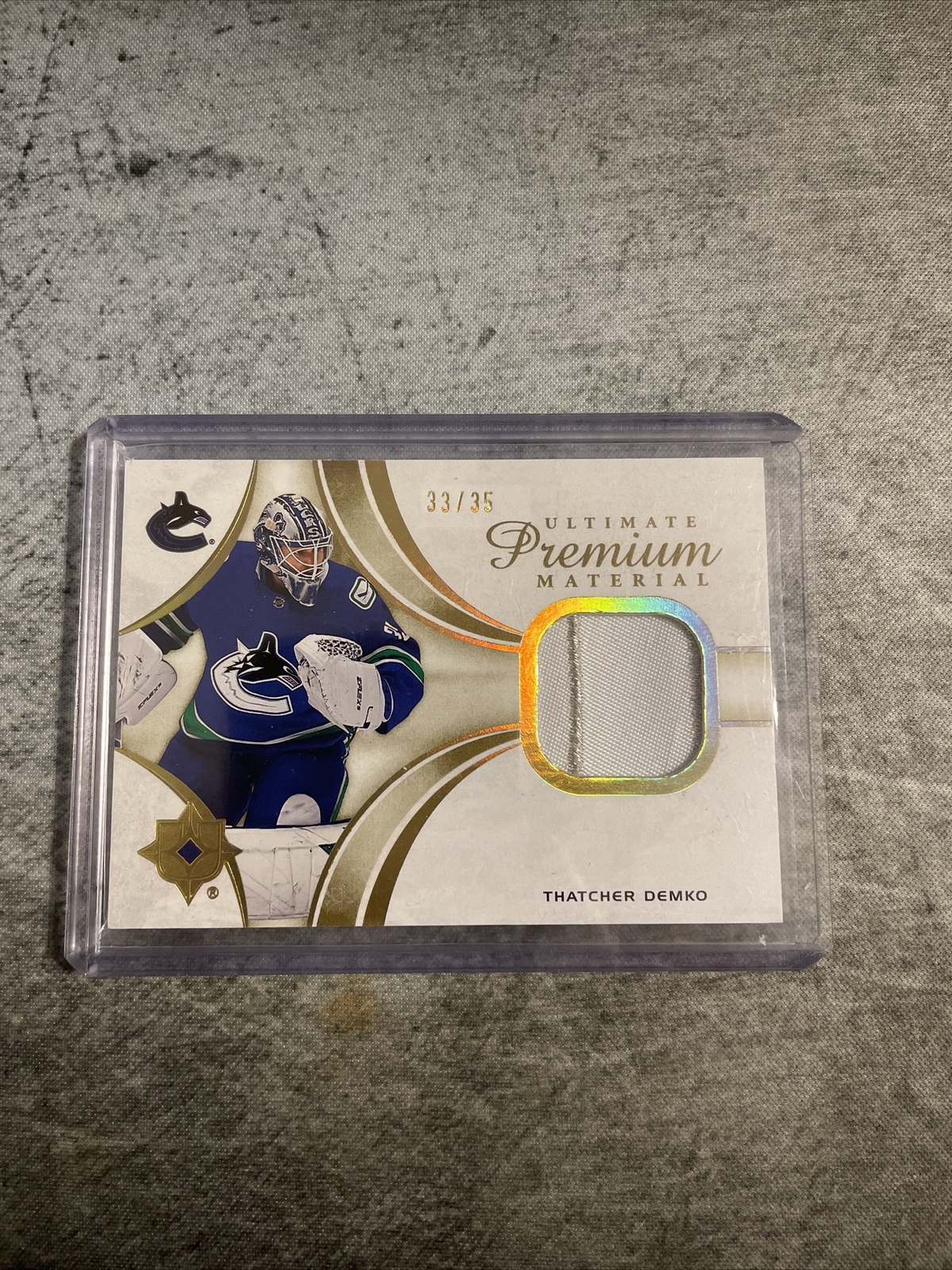 21-22 Ultimate Collection Thatcher Demko Jersey Patch UMS-TD /35 | eBay