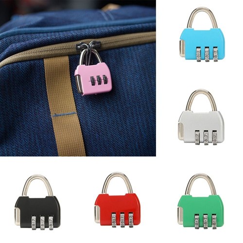 Padlock Luggage Combination Lock Anti-theft Backpack Zipper Lock Home ...