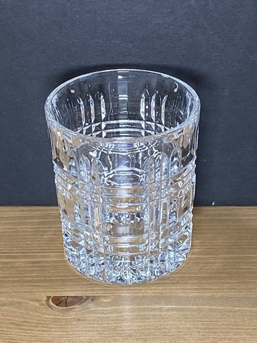 Godinger Crystal Whiskey Rocks Glass Glen Plaid Type Pattern 3.75 ...