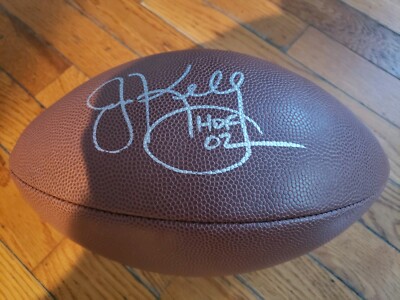 JIM KELLY signed Wilson full size game football BILLS COA HOF 02 | eBay