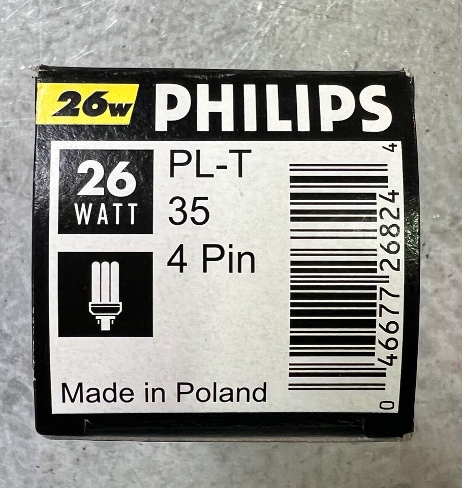 REPLACEMENT BULB FOR PHILIPS PL-T26W/35/4P (4-PIN), PLT-26W, GX24q-3 | eBay