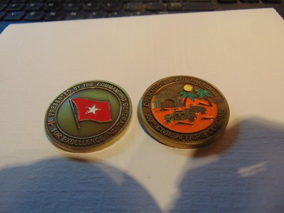CHALLENGE COIN 350TH CIVIL AFFAIRS COMMAND OPERATION IRAQI FREEDOM ...