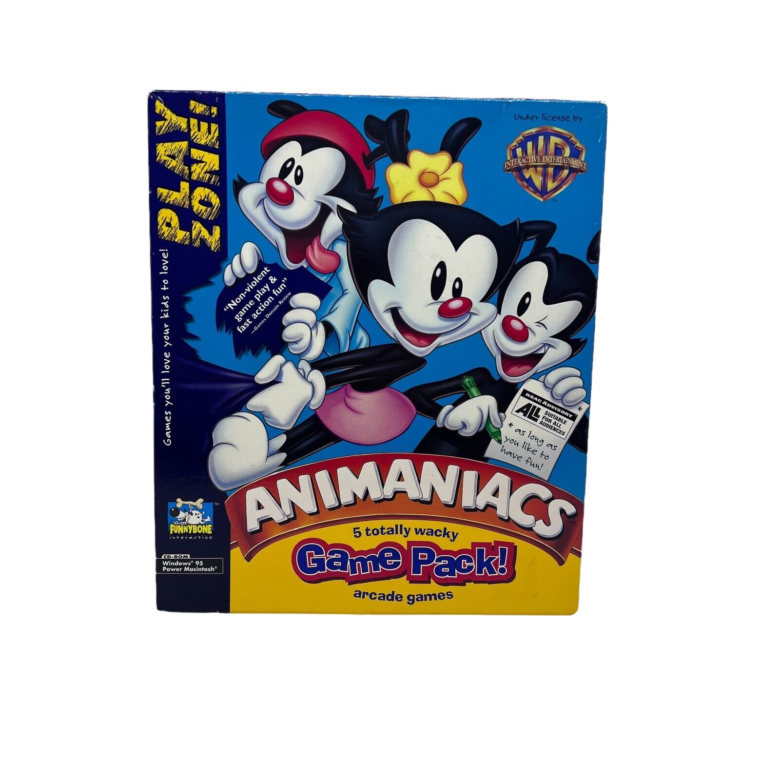 Animaniacs Game Pack PC MAC CD 5 cartoon games! balloon pop, Pinky ...