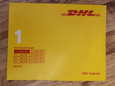 10 x DHL Express Envelopes / Type 1 - 35 x 27 cm | eBay UK