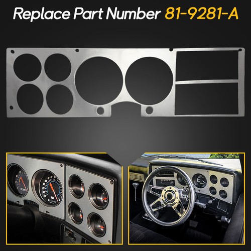 Brushed Aluminum Dash Bezel Insert For Chevy/GMC Truck Blazer Suburban 1981-1987 | eBay