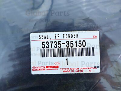 Toyota SEAL, FRONT FENDER APRON, UPPER 5373535150(53735-35150) | eBay