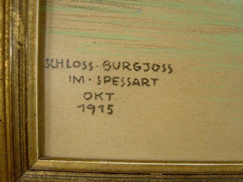 Max Henze-Dessau 1889 - Göttingen / Schloss Burgjoss im Spessart ...