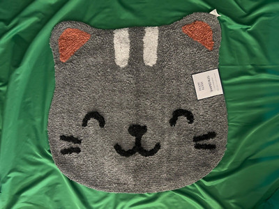 Room 2 Room Cat Head Shaped Rug Gray -28in X 30in | eBay