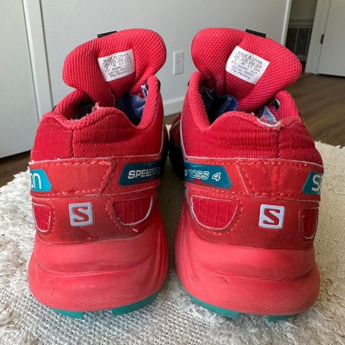 Salomon Speedcross 4-GTX Red & Multicolor Trail Running Woman’s Shoes ...
