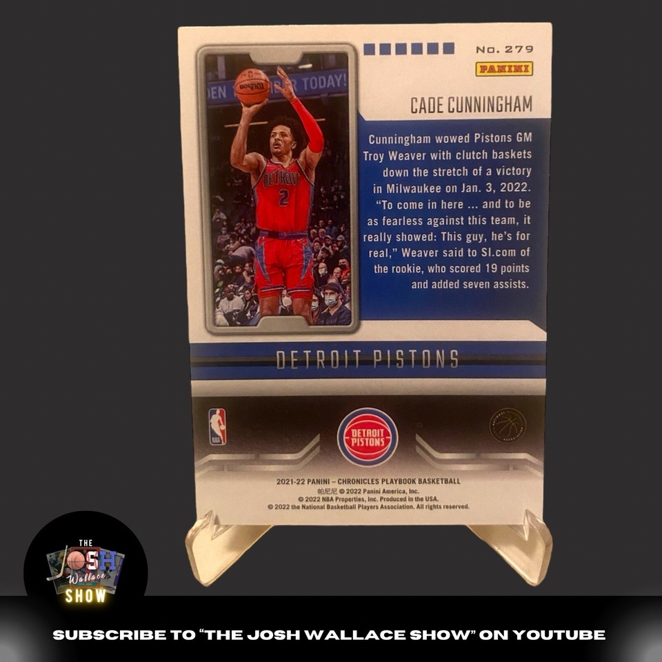 2021-22 Panini Chronicles - Playbook Pink #279 Cade Cunningham (RC) | eBay