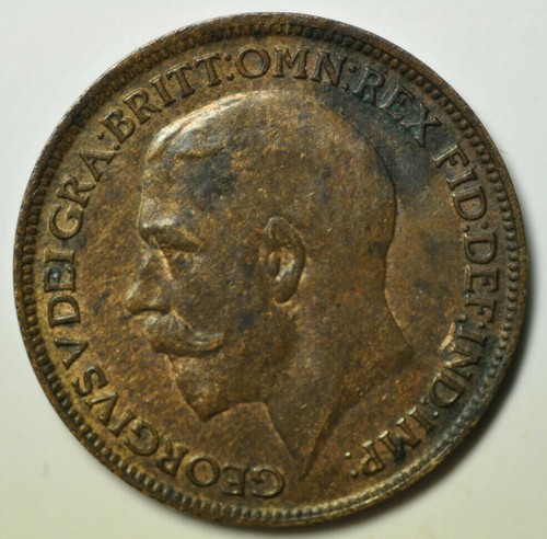mw18071 Great Britain; Farthing 1918 George V KM#808 | eBay Australia