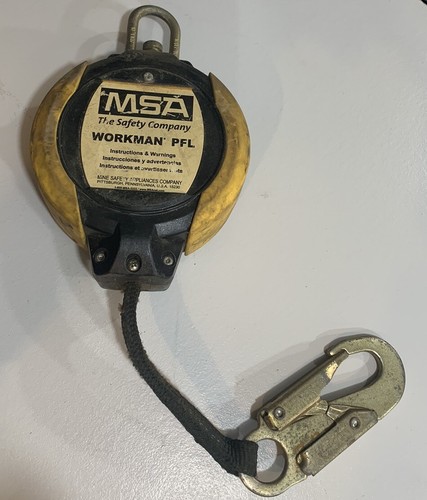 Msa Workman Pfl Retractable Lanyard 10ft 130-310lb | eBay