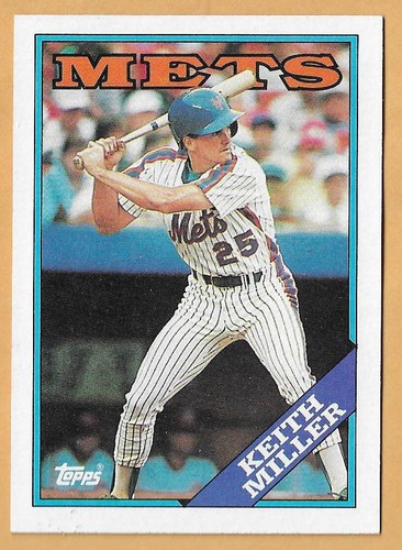 KEITH MILLER NEW YORK METS #382 - TOPPS NM-MT 1988 | eBay
