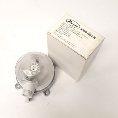 Dwyer ADPS-08-2-N Adjustable Differential Pressure Switch 0.08 to 1.2"w ...