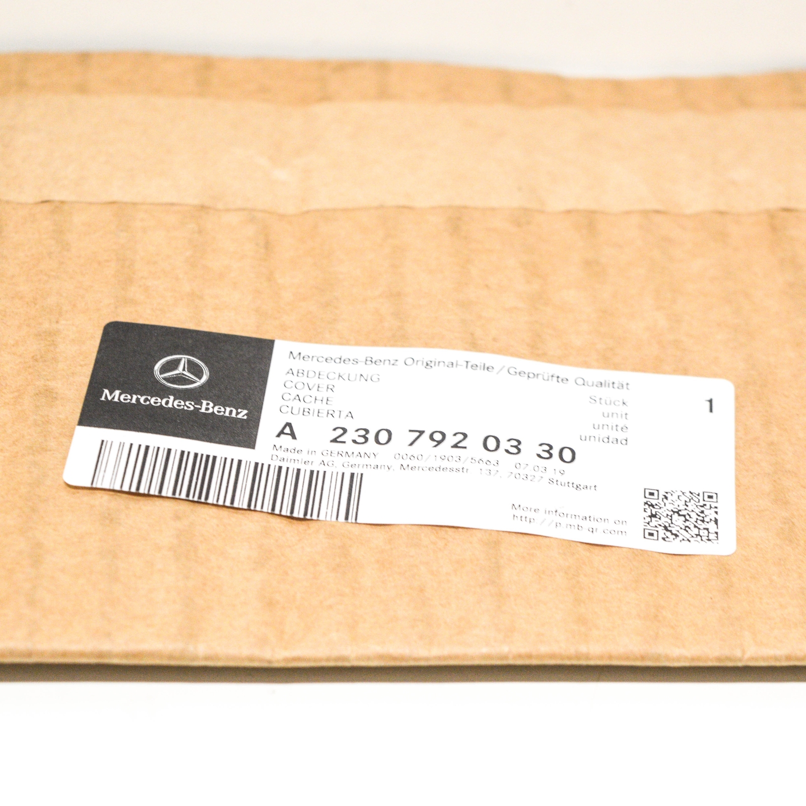 MERCEDES-BENZ SL R230 Rear Left C Pillar Trim A2307920330 2005 NEW ...