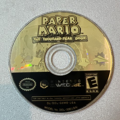 Paper Mario Thousand Year Door Nintendo Gamecube 2004 DISC ONLY Tested ...