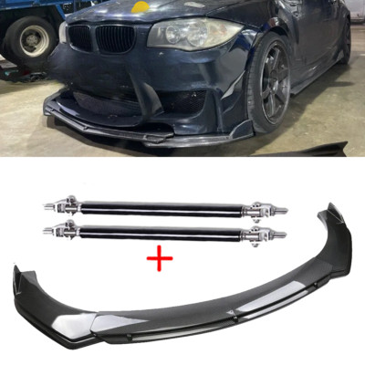For 125i 128i 135i F40 Carbon Fiber Style Front Bumper Lip Chin Spoiler ...