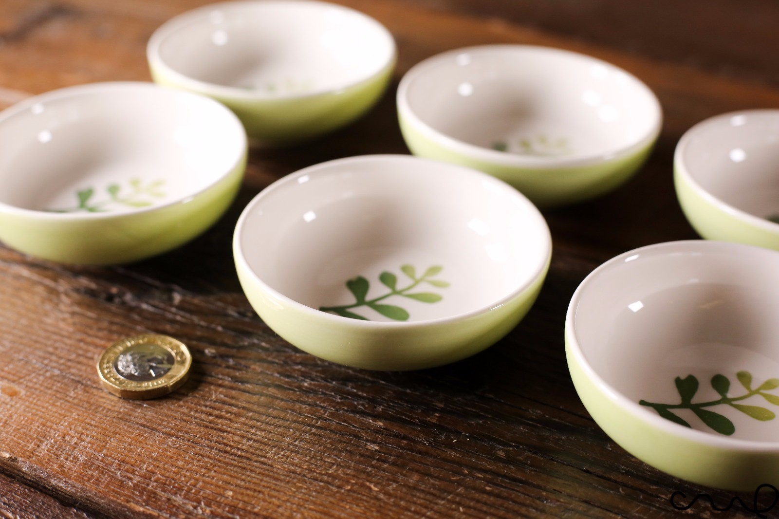 Set 6 Small Ceramic Dipping Dishes Dip Bowls Sauce Dish Condiment ...