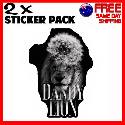 2 x Stickers - Dandy Lion - Car Bumper Funny Novelty Sticker | eBay ...