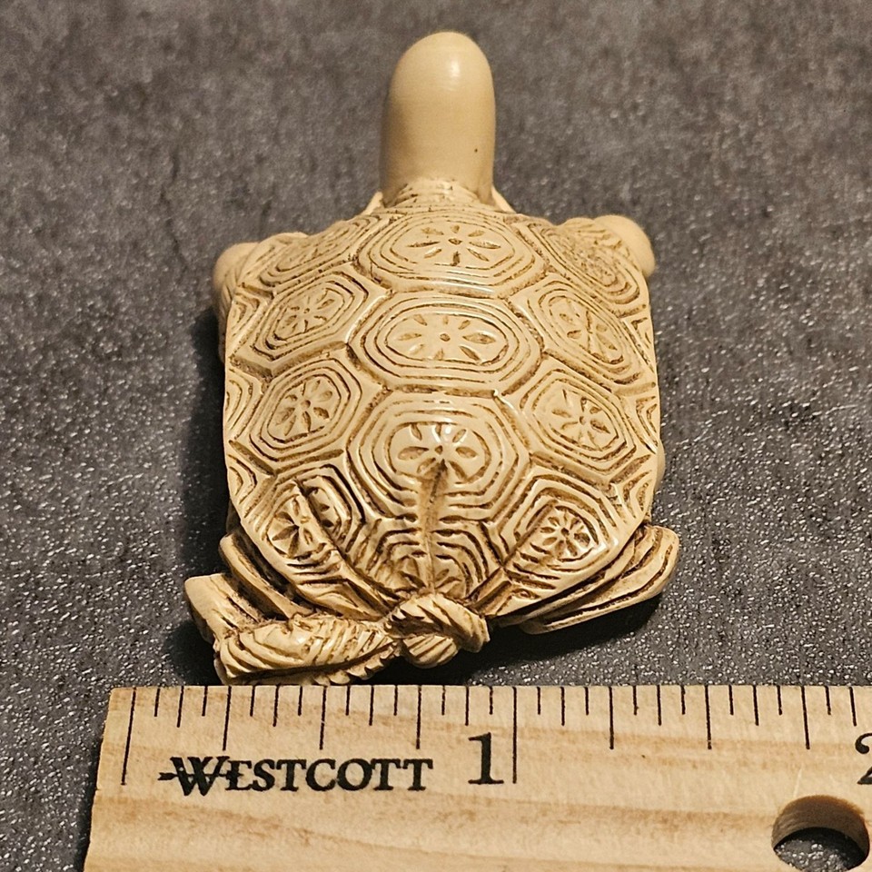 Carved Japanese Netsuke Double Sided Japanese God and Turtle w Inscription | eBay