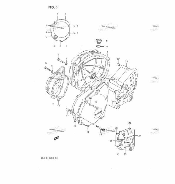 Suzuki Gsx600f 11491-27a30 Signal Generator Cover Gasket for sale ...
