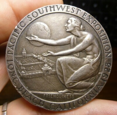 1928 Pacific Southwest Exposition Medal By Roger N Burnham, MACO | eBay