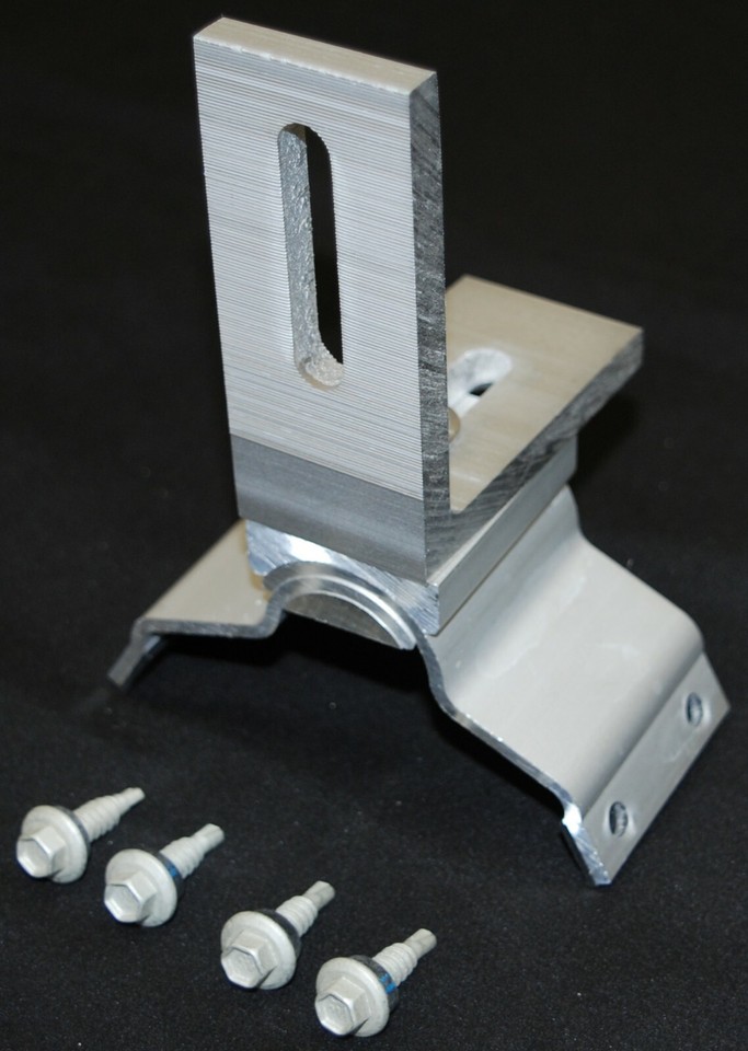 10 MageBracket CH w/ L Corrugated Metal Roof Rib Solar Install Mounting ...