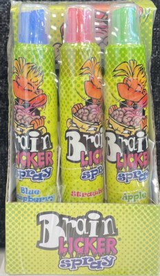 12x Brain Licker Spray 60ml Assorted Flavours Best 4 Kids Party | eBay UK