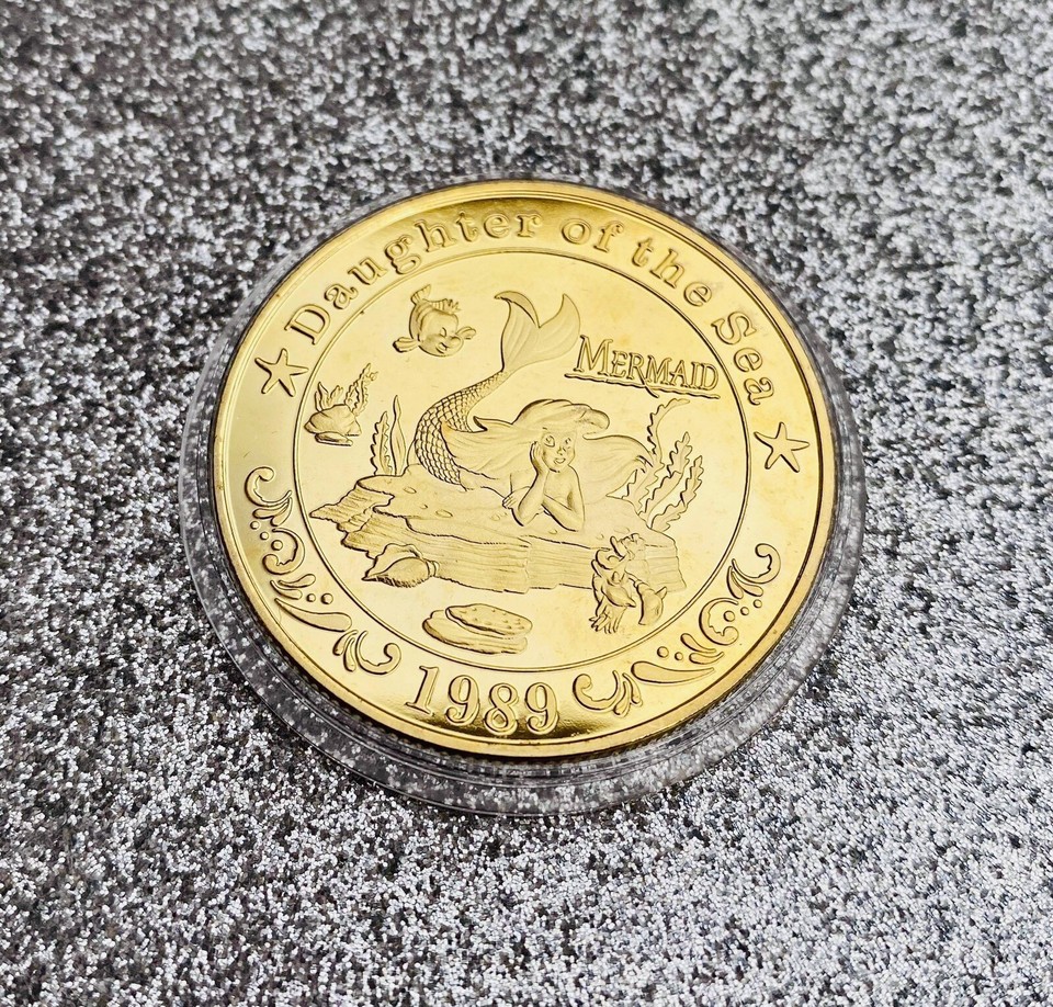 Disney Ariel The Mermaid x5 Gold Plated Coins - the Sea Princess | eBay