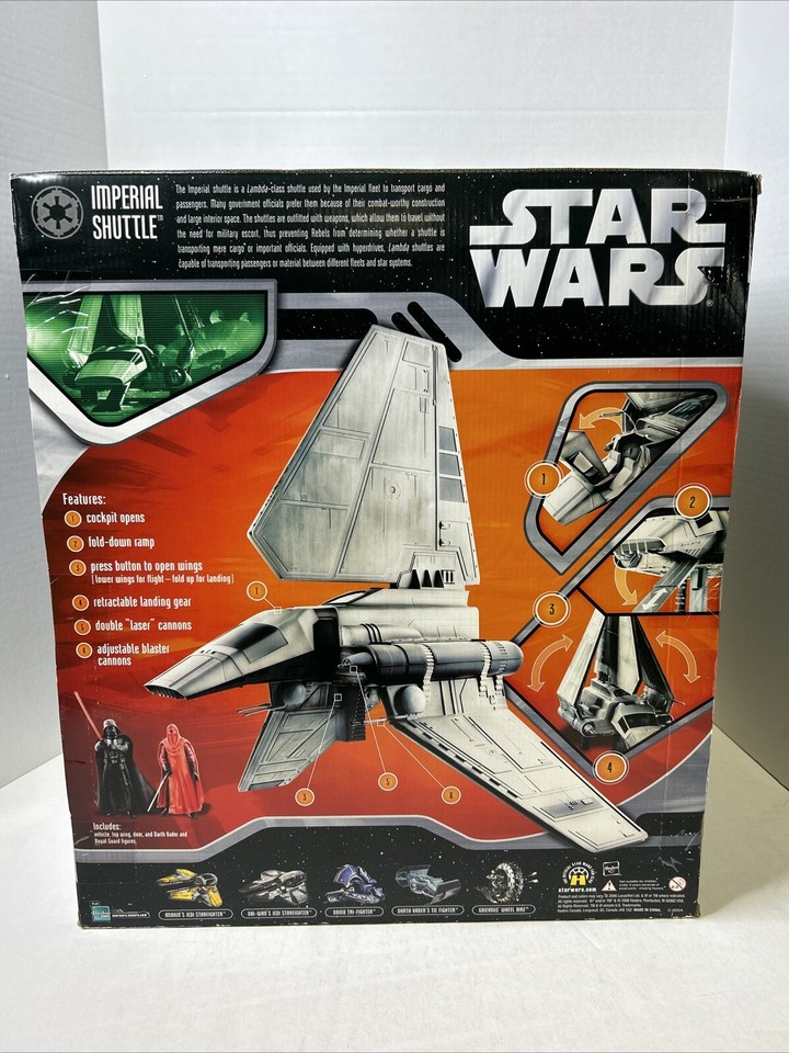 Star Wars Saga Collection Imperial Shuttle Includes Vader & Royal Guard ...