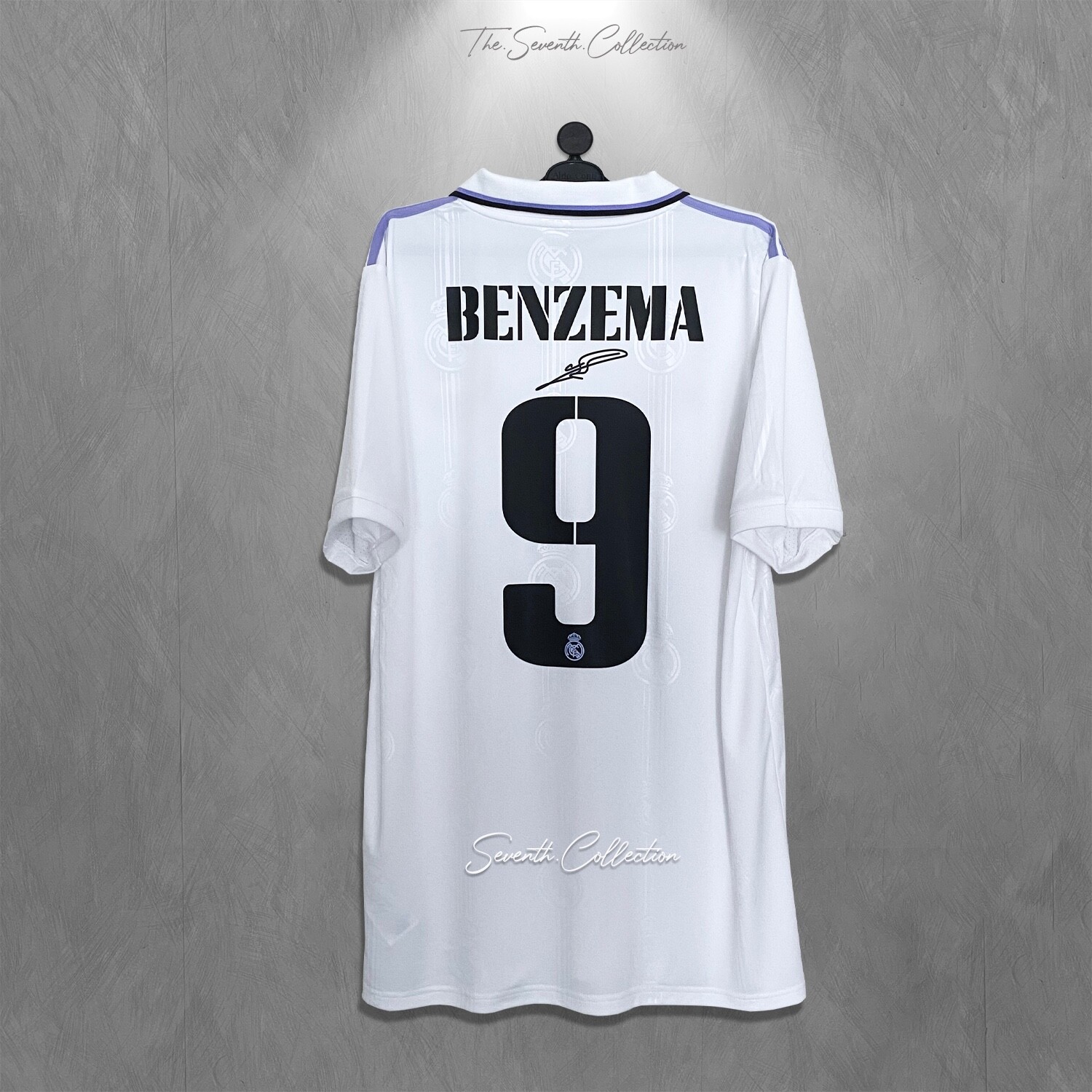 Real Madrid 2022 2023 Official Home Shirt Benzema Autograph Edition ...