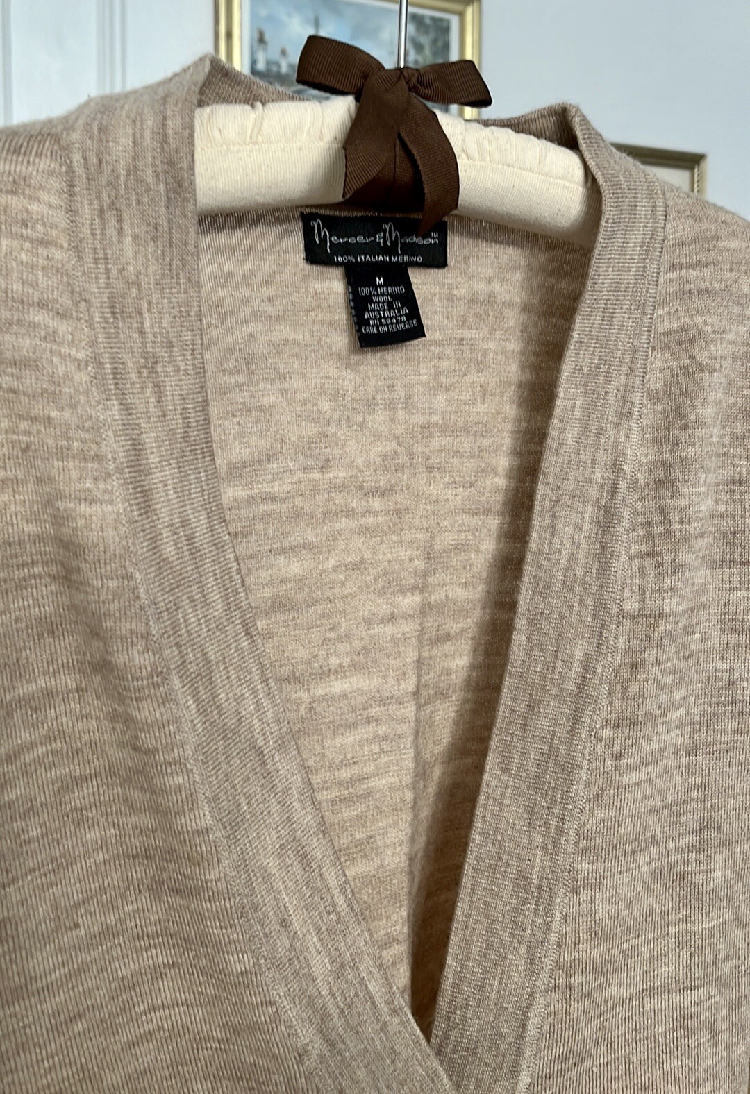 Mercer & Madison 100% Pure Italian Merino Wool Cardig… - Gem