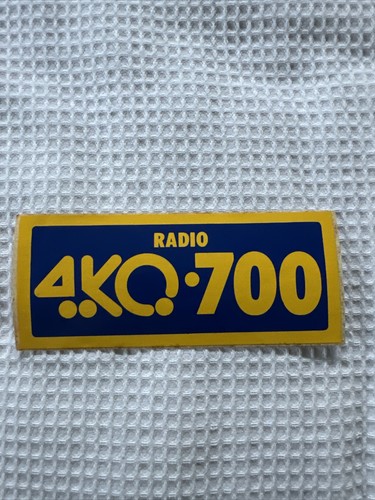 CLASSIC 1980's UNUSED STICKER RADIO 4KQ .700 Brisbane Queensland | eBay ...