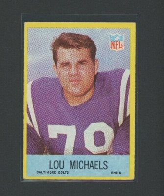 1967 Philadelphia Football #022 Lou Michaels STAR EX | eBay