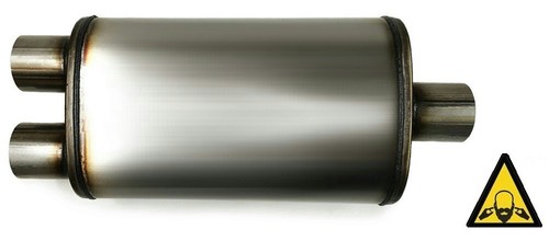 performance Universal Max Flow Muffler 3" single 3" dual / reversible ...