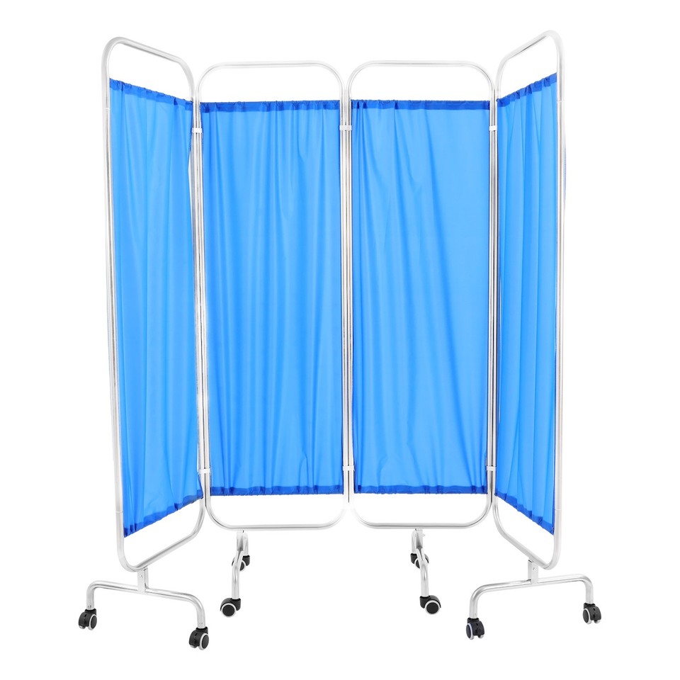 4-panel Medical Privacy Screen With Wheels Privacy Screen Room Divider ...
