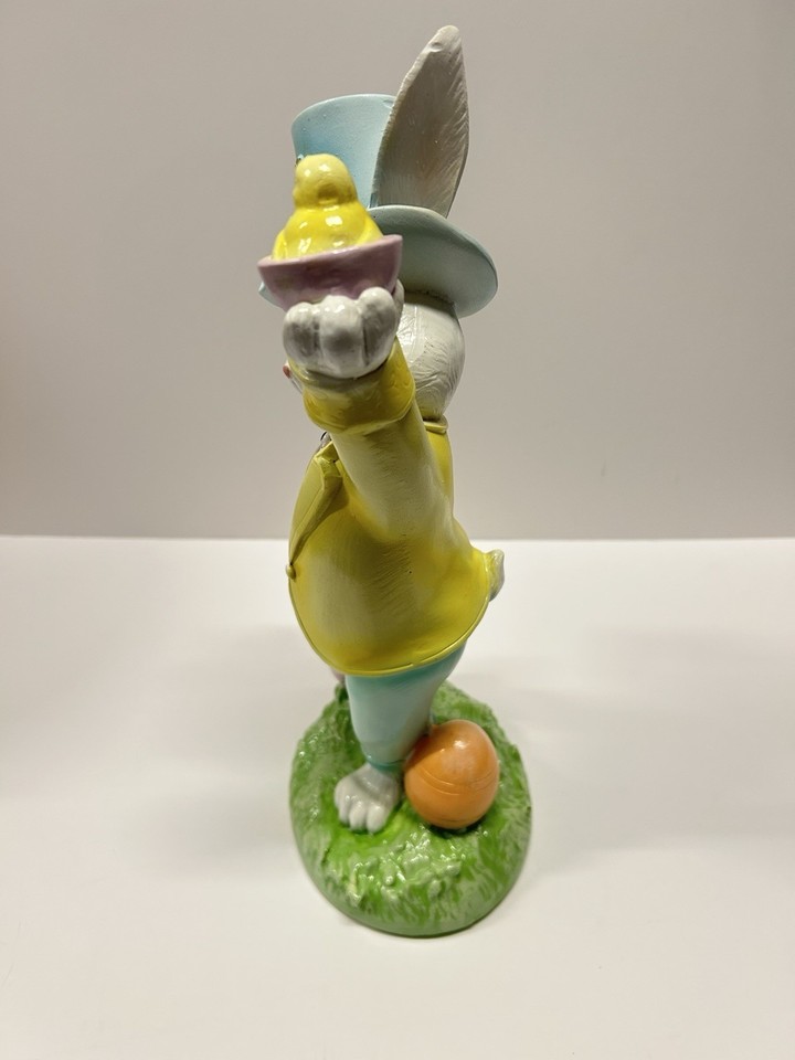 Mad Hatter EASTER BUNNY in PASTEL Suit w/ Tea Cup & Easter Eggs ...