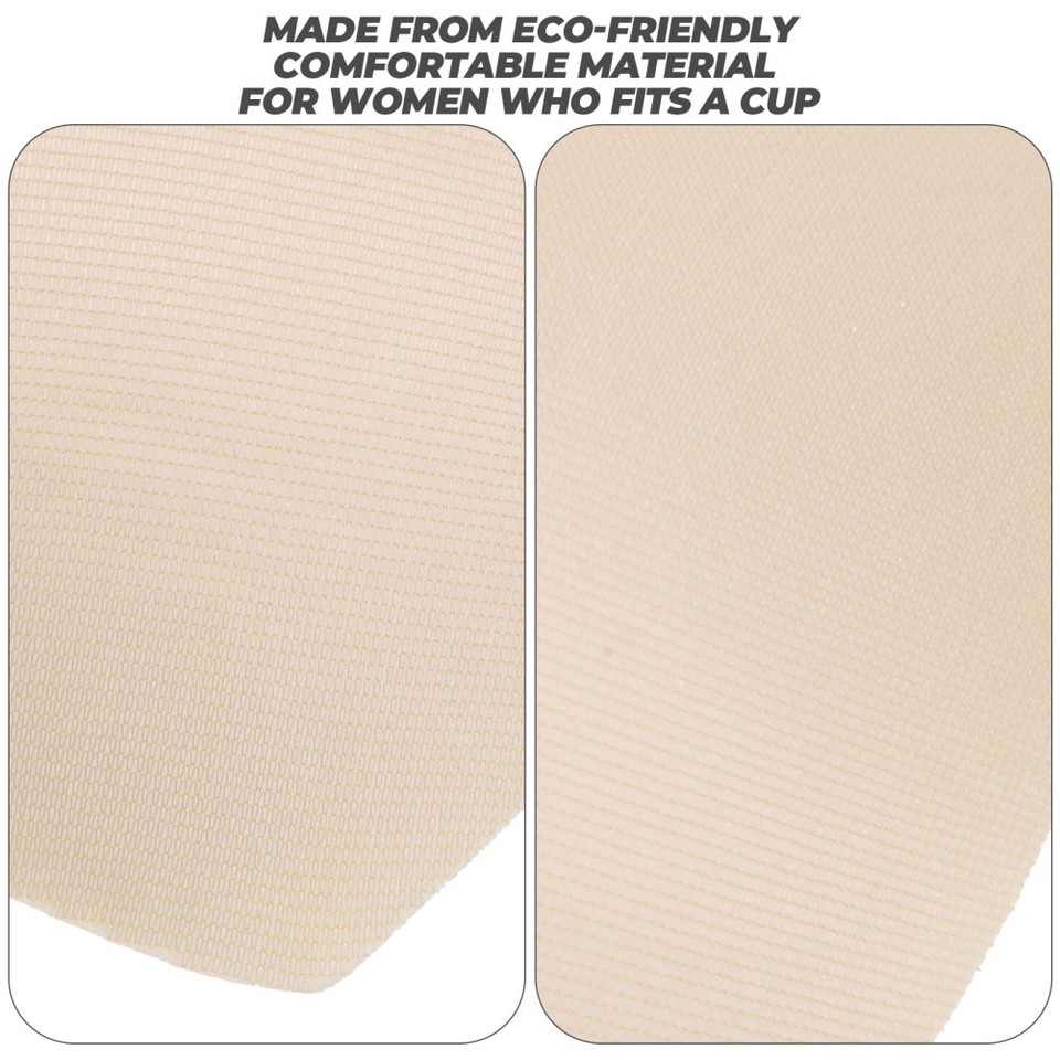 4 Pair Push Up Bra Pads Inserts Removable Cup Mesh Fabric Skin Color ...