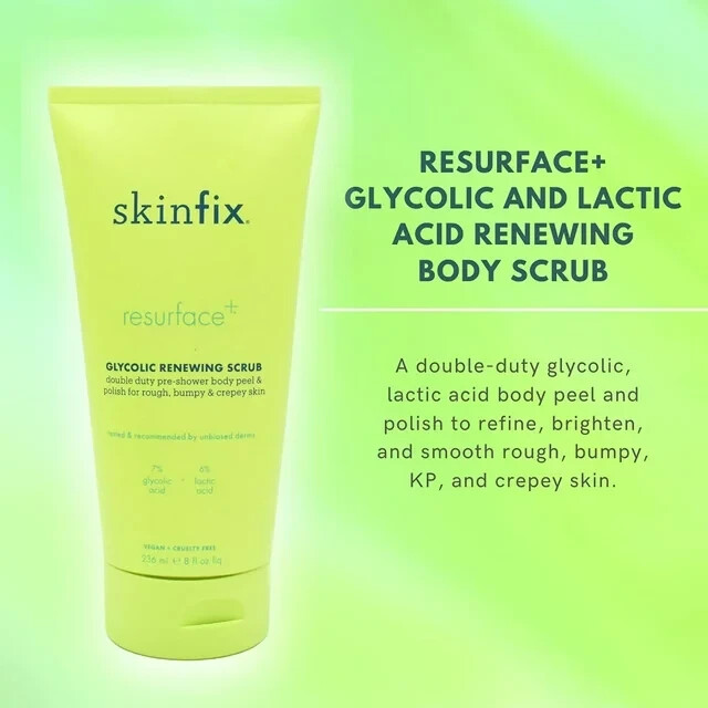 SKINFIX Resurface Glycolic Renewing Exfoliant Body Polish Scrub 8 Oz ...