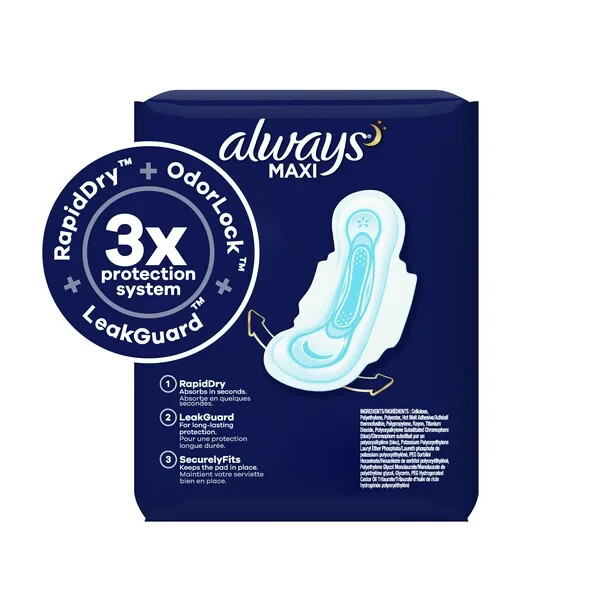 Always Maxi Pads Overnight Always Maxi Profresh Long Damenbinden (14
