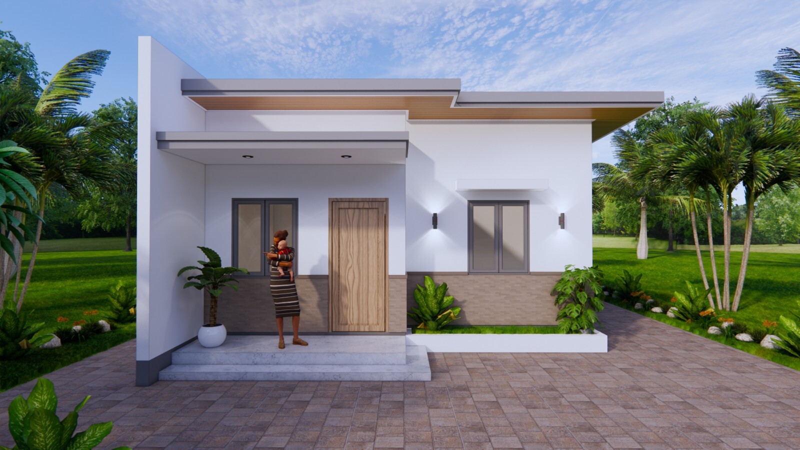 20x33 Feet Small House Plan 6x10 Meter 2 Bed 1 Bath Shed Roof (A4 Hard Copy) | eBay